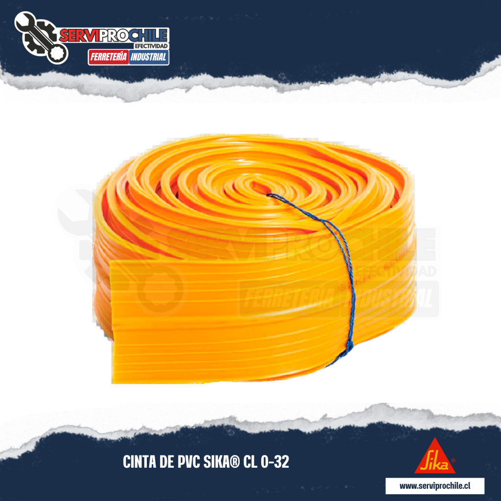 ROLLO DE CINTA DE PVC SIKA® CL O-32 || ANCHO: 32 CM || CONTENIDO: 15 MT ...