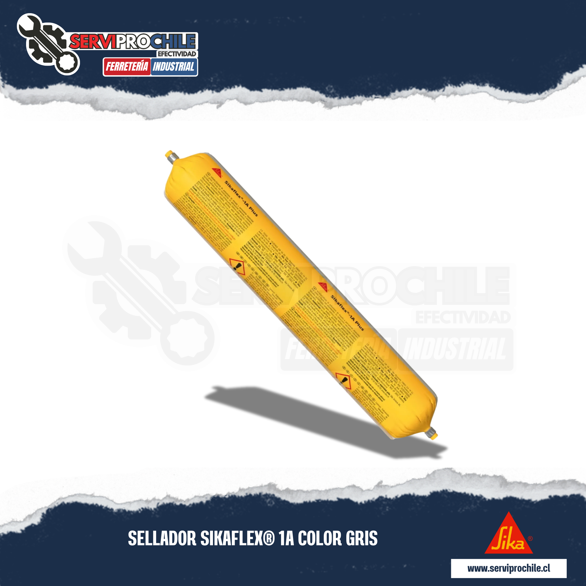 UNIPACK DE SELLADOR SIKAFLEX® 1A COLOR GRIS | CONTENIDO: 600 CC ...